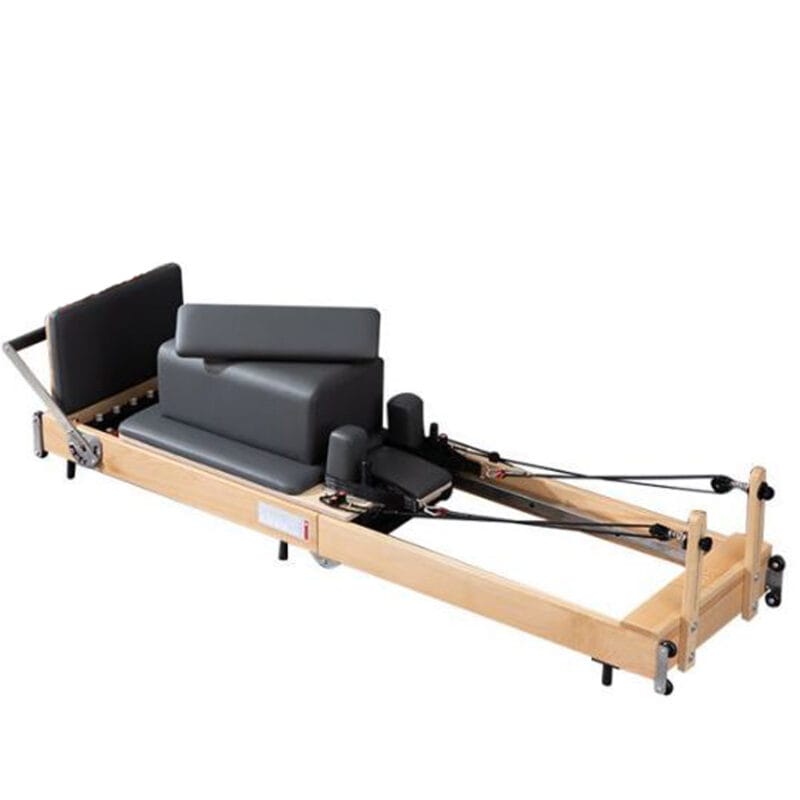 Folding Pilates Reformer Oak – 5 Springs, Box and Jump Board