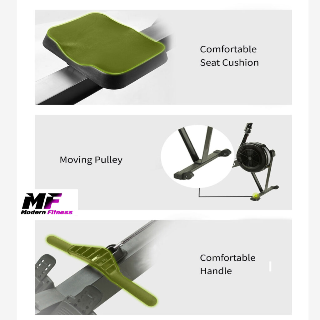 Rowing Machine Air Rower Aluminium Folding and Portable | Modern Fitness