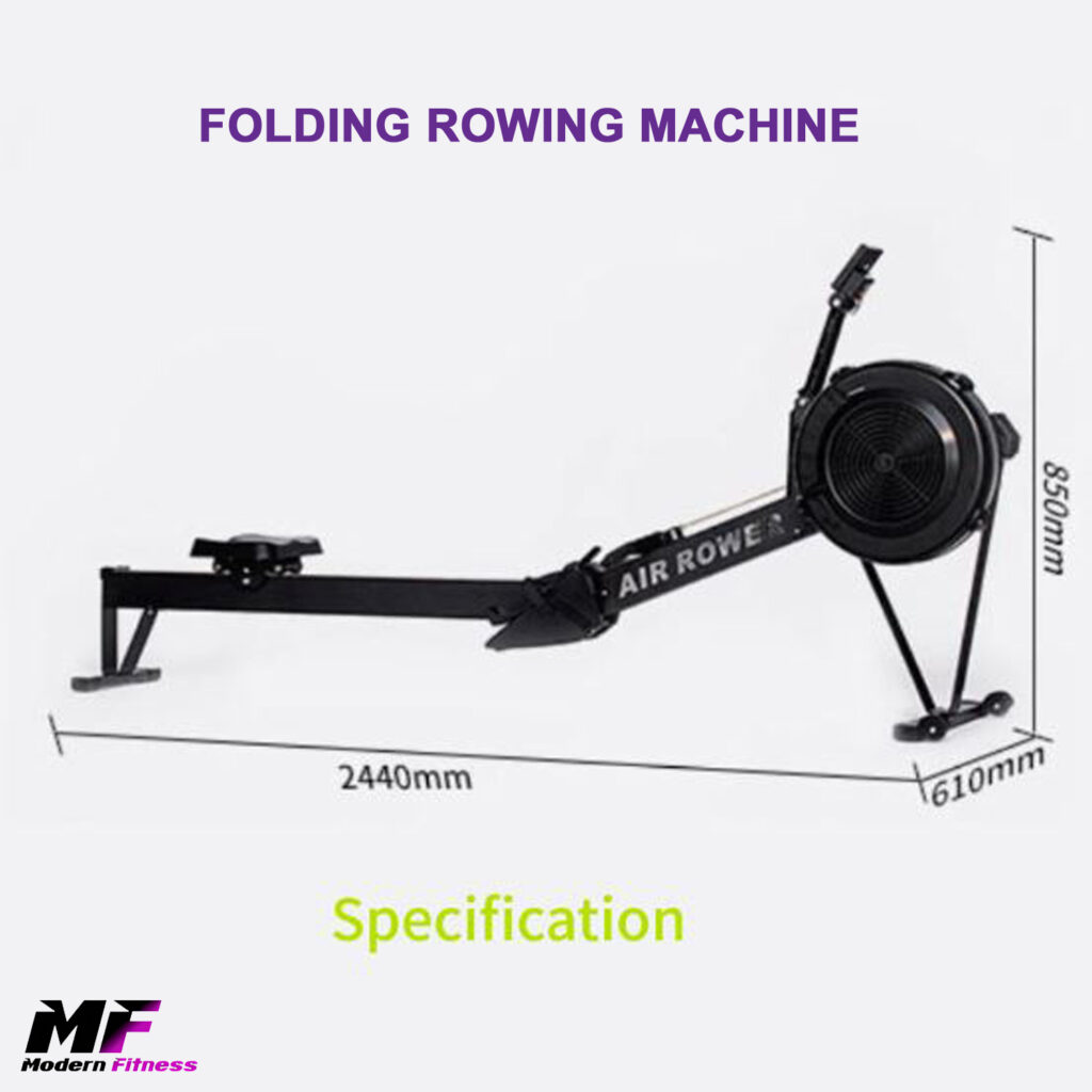 Rowing Machine Air Rower Aluminium Folding and Portable | Modern Fitness