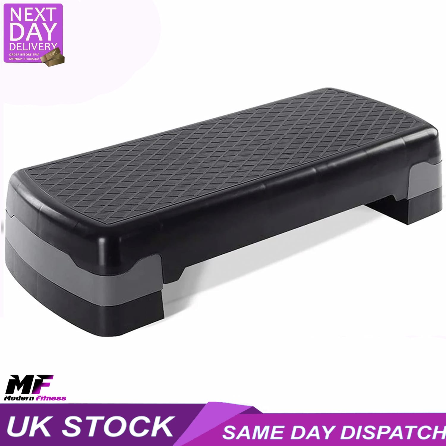 Aerobic Stepper – Adjustable Heights, Non-Slip, 90cm Platform